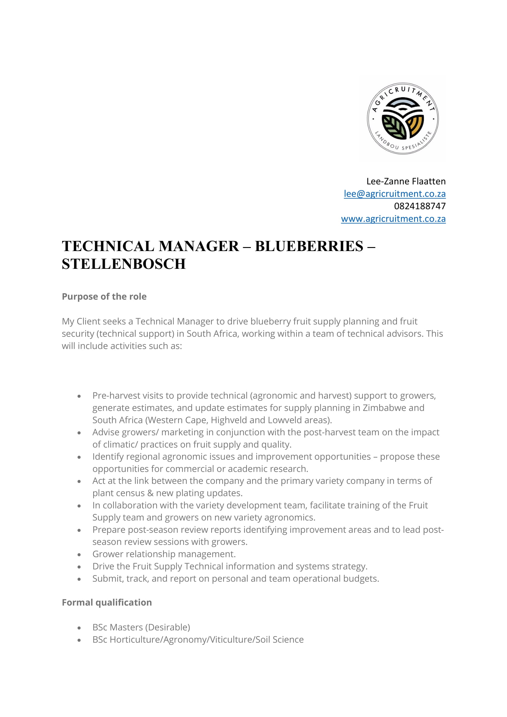 Vacancies offered Archives - EGVV